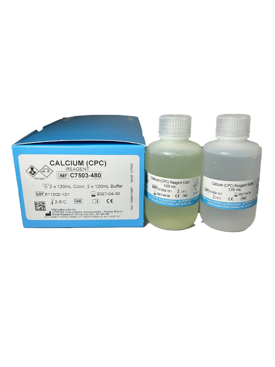 Calcium (CPC) C7503-480, Color: 2 x 120 mL, Buffer: 2 x 120 mL ...