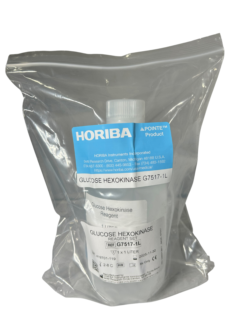 Glucose Hexo (Liquid) G7517-1L, 1 x 1 L (5390012911) | HORIBA® (Pointe ...
