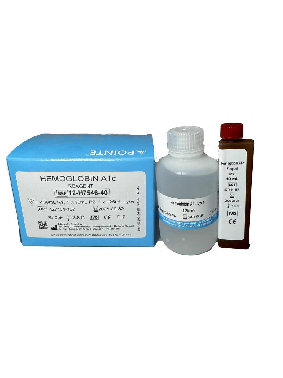 Hemoglobin A1c Reagent Set 12-H7546-40, R1: 1 x 30 mL, R2: 1 x 10 mL ...