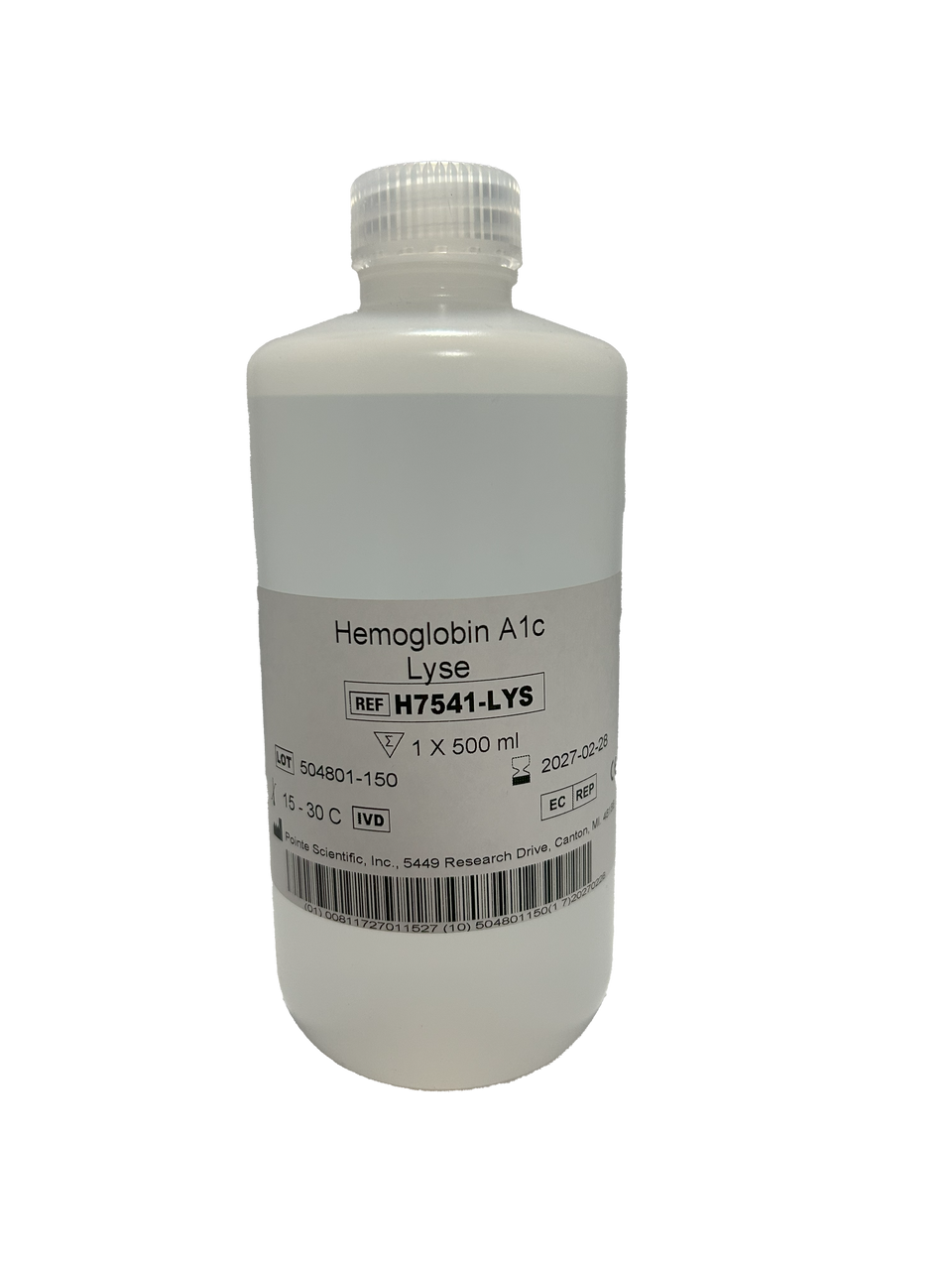 Hemoglobin A1c Lyse H7541-LYS-500, 1 x 500 mL (5390011738) | HORIBA ...