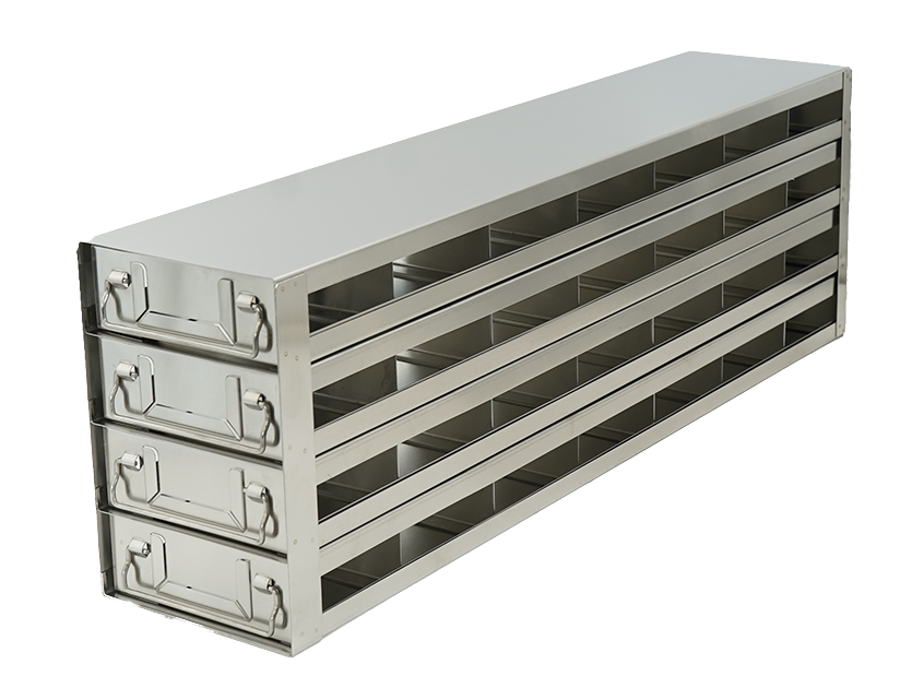 Upright Freezer Drawer Rack for 96 Deep-Well Microtiter Boxes; 7 x 4 ...