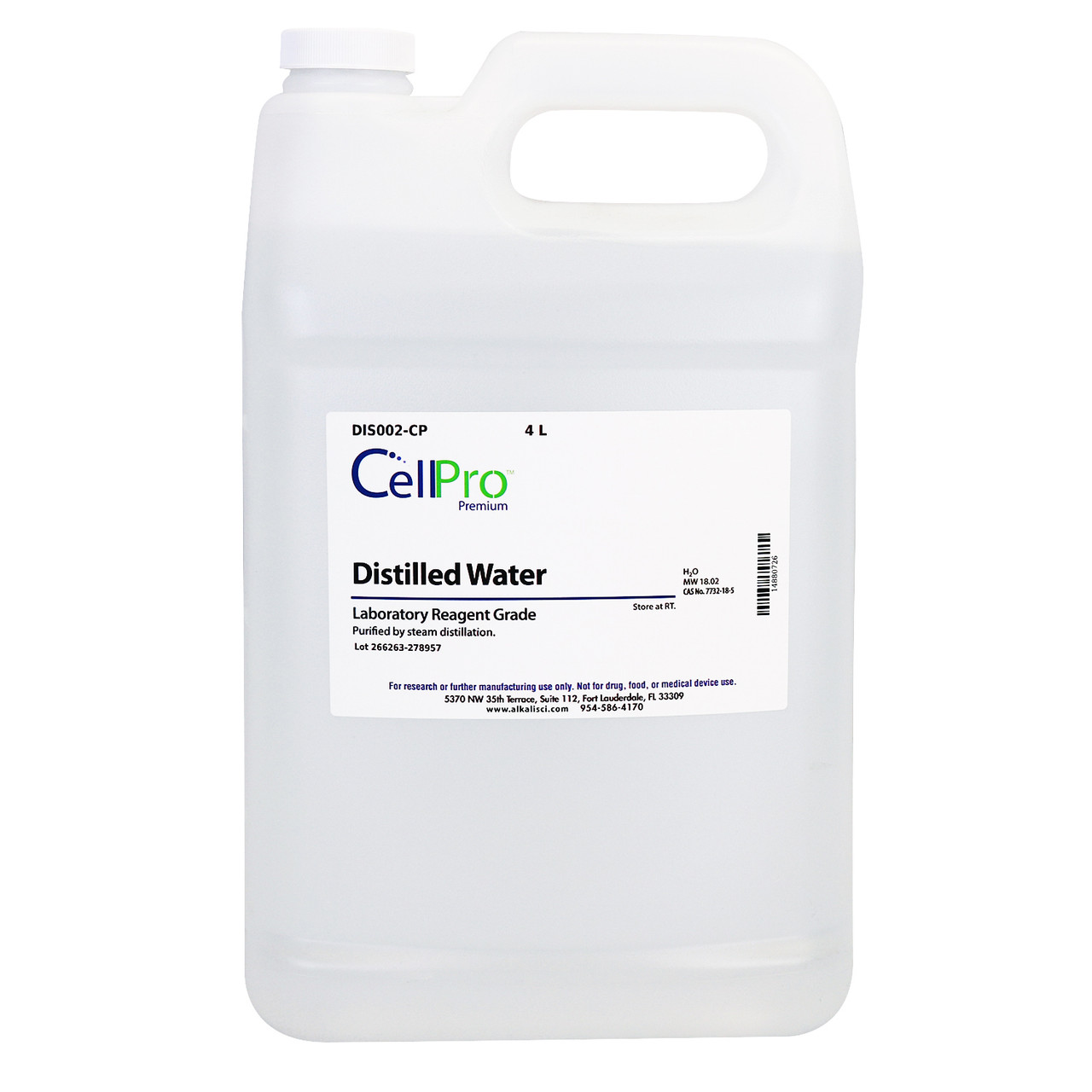 Distilled Water, Laboratory Reagent Grade