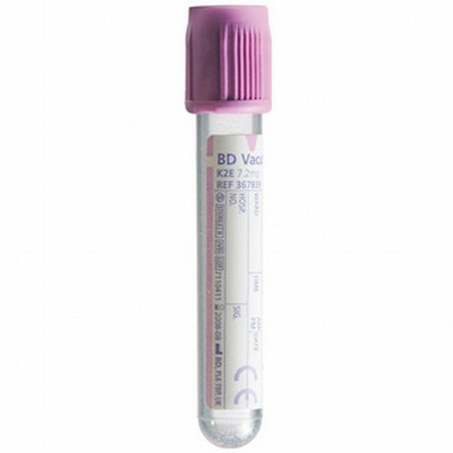 BD® 367842 Vacutainer™ Plus Plastic EDTA Blood Collection Tubes, 13 x ...