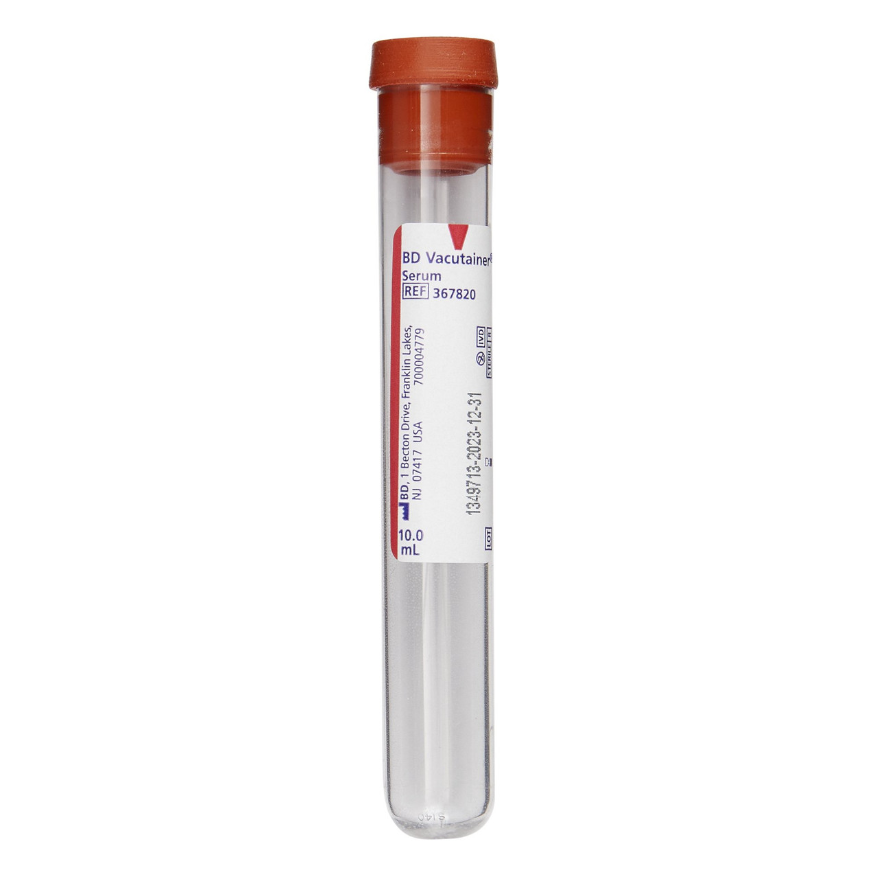 BD® 367820 Vacutainer™ Plus Plastic Serum Blood Collection Tubes for ...