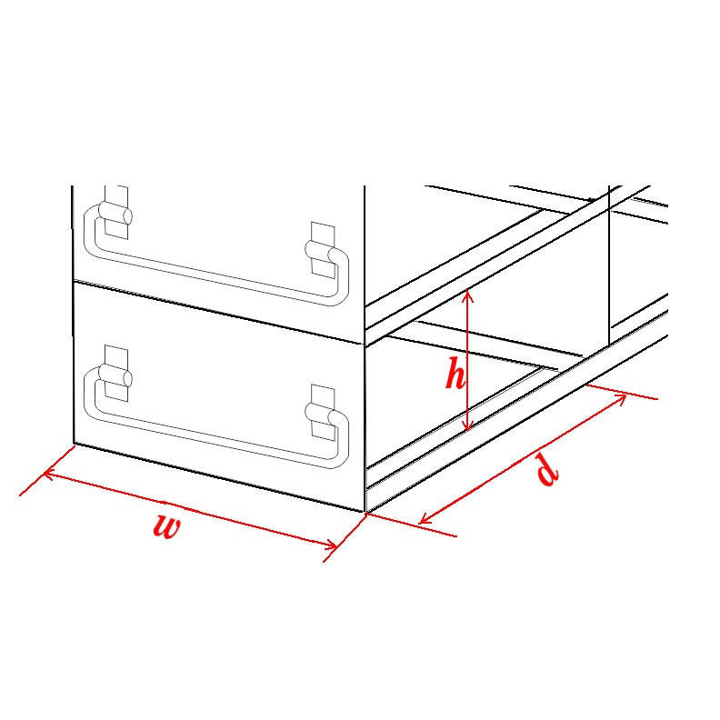 Upright Freezer Rack for SBS formatted boxes, 5x4 configuration