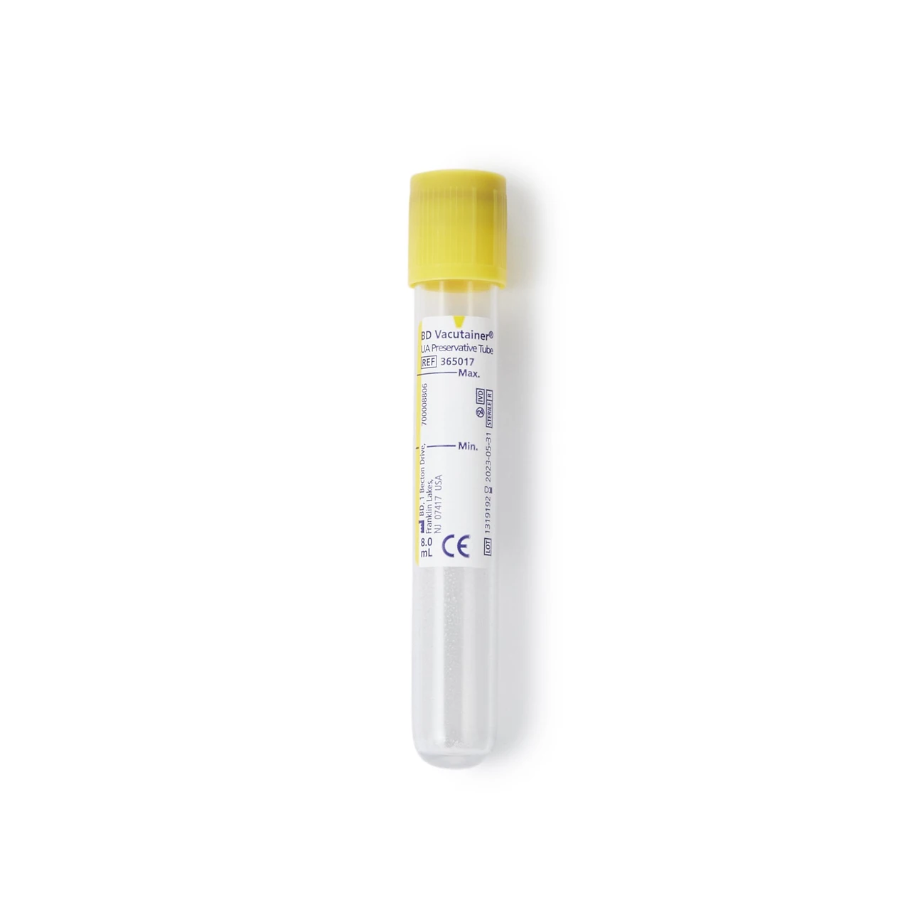 BD® 365017 Vacutainer™ Urine Collection System Urinalysis Tube, 16 x ...