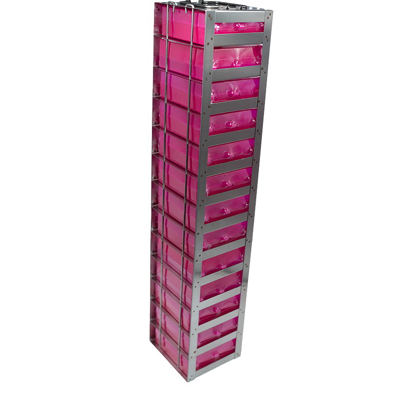 Vertical Rack for 50-Cell 1.5 mL Microtube Boxes, Holds 26 boxes