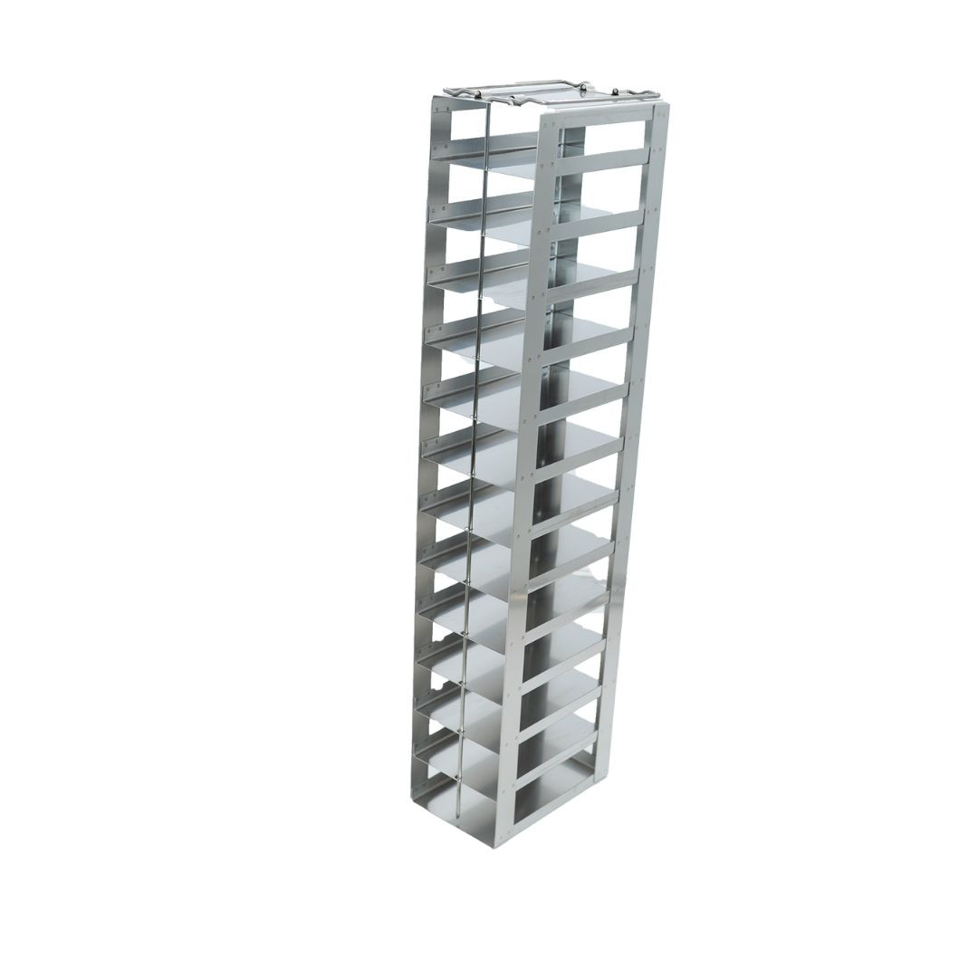 Stainless Steel Vertical Rack for SBS formatted boxes, Holds 13 boxes