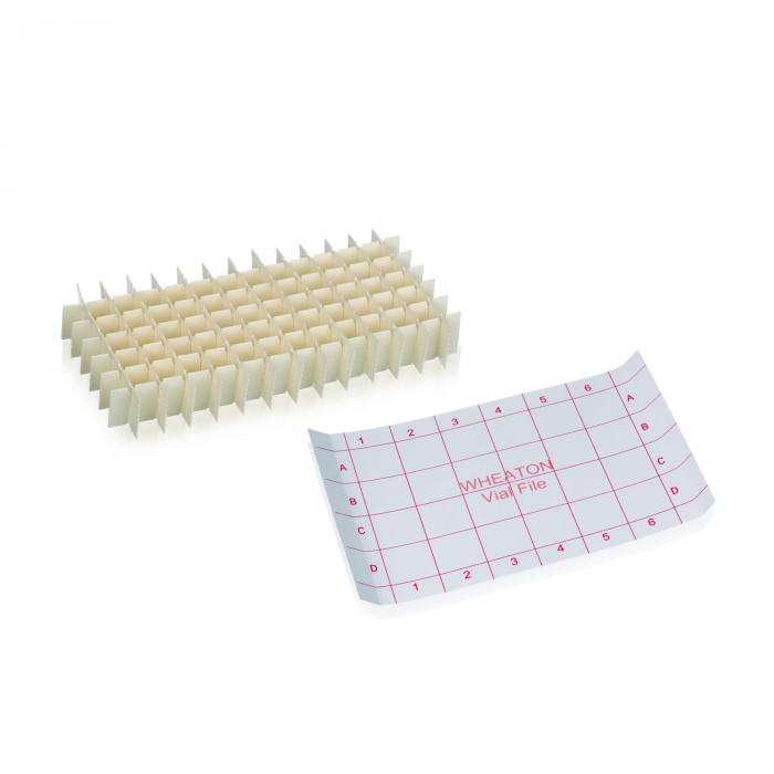 WHEATON® M-T VIAL FILE® Replacement, Partitions, and, Index, Cards