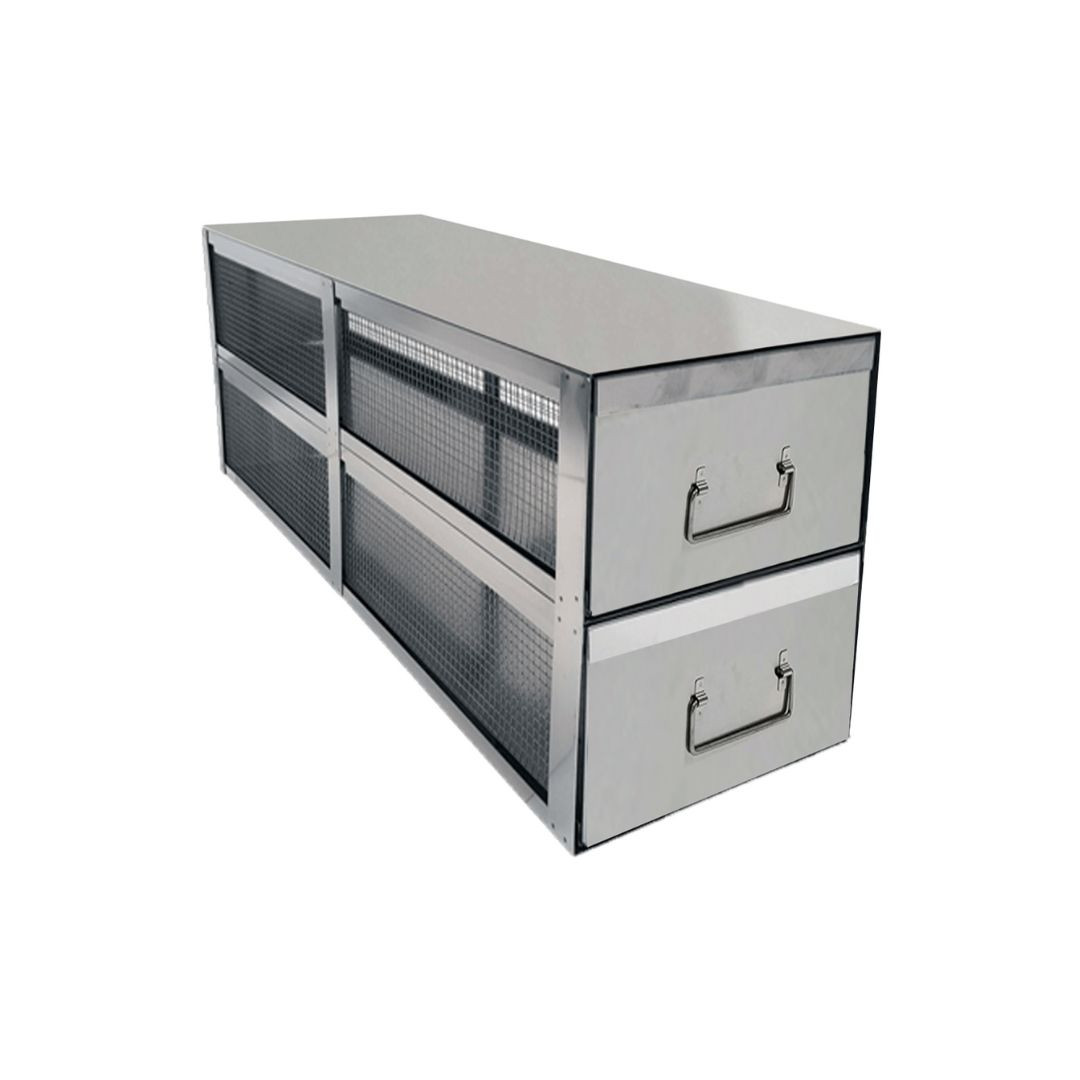 Upright Freezer Drawer Rack, Storage Drawers with Lids