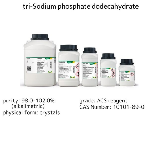 tri-Sodium phosphate dodecahydrate, 1 X 12 kg (1065789012 ...