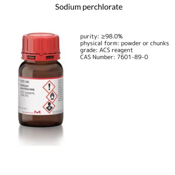 Sodium perchlorate, 1 X 500 g (410241-500G) | MilliporeSigma® (Sigma ...