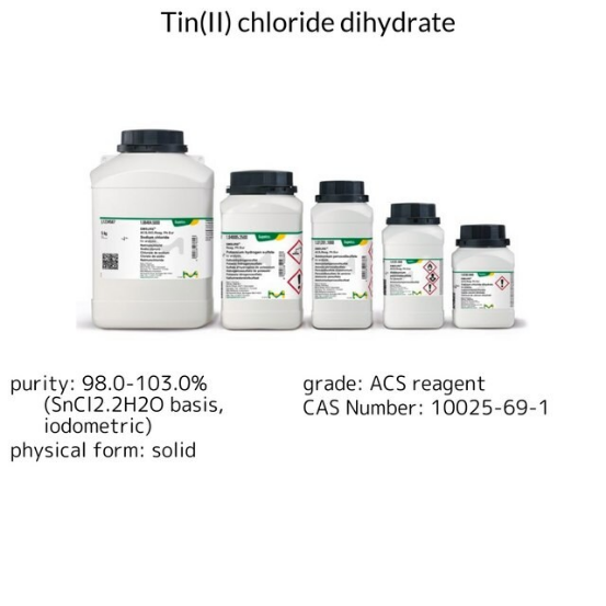 Tin(II) chloride dihydrate, 1 X 250 g (1078150250) | MilliporeSigma ...