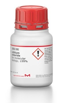Lithium chloride, 1 X 500 g (L9650-500G) | MilliporeSigma® (Sigma-Aldrich)