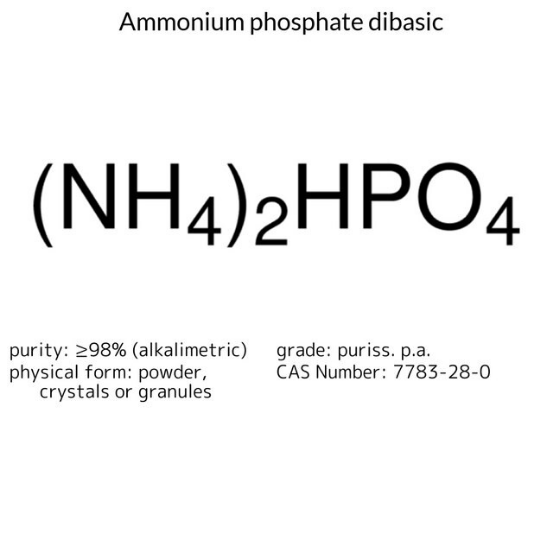 Ammonium phosphate dibasic, 1 X 500 g (30402-500G-R) | MilliporeSigma ...