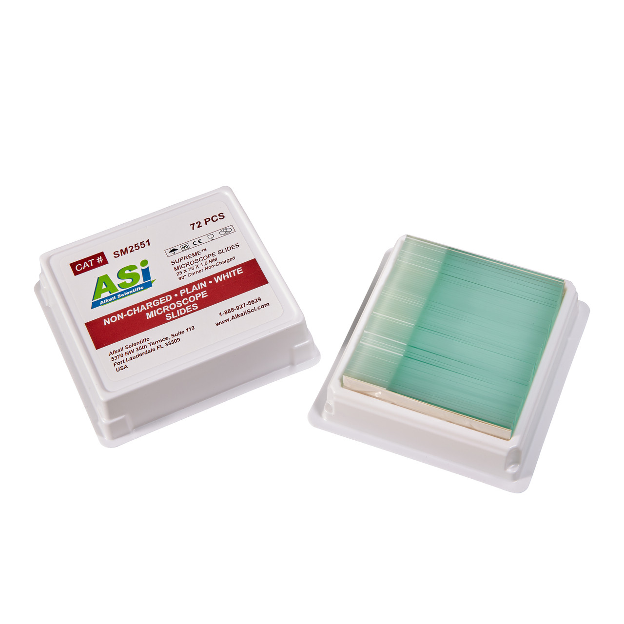 ASI™ Supreme Plain Surface Non-Charged Microscope Slides