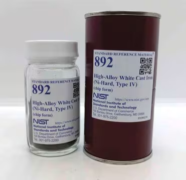 High-alloy white cast iron, 150 g (NIST892) | MilliporeSigma® (Sigma ...