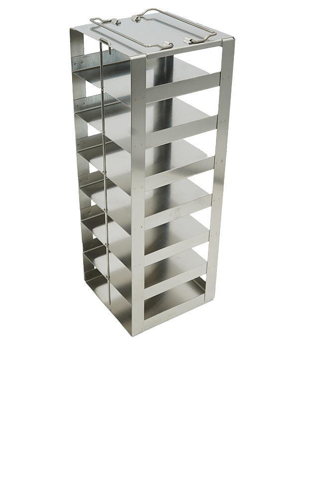 Stainless Steel Freezer Racks for 2" Boxes, Vertical Configuration, 7 ...