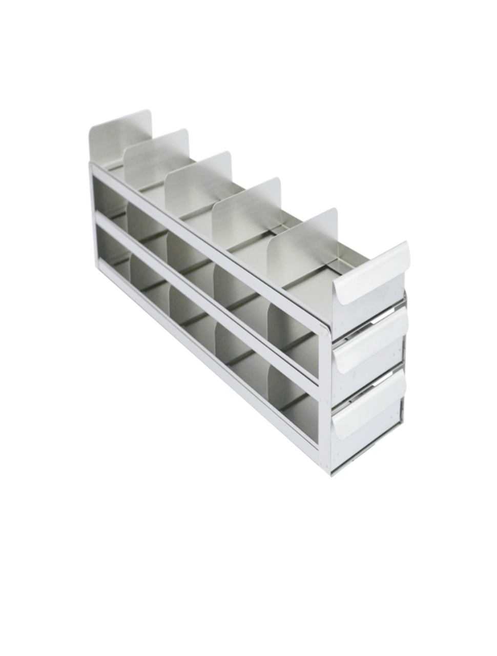 Upright Sliding Tray Freezer Rack for 2" Boxes, 5 x 3 Configuration, 15 ...