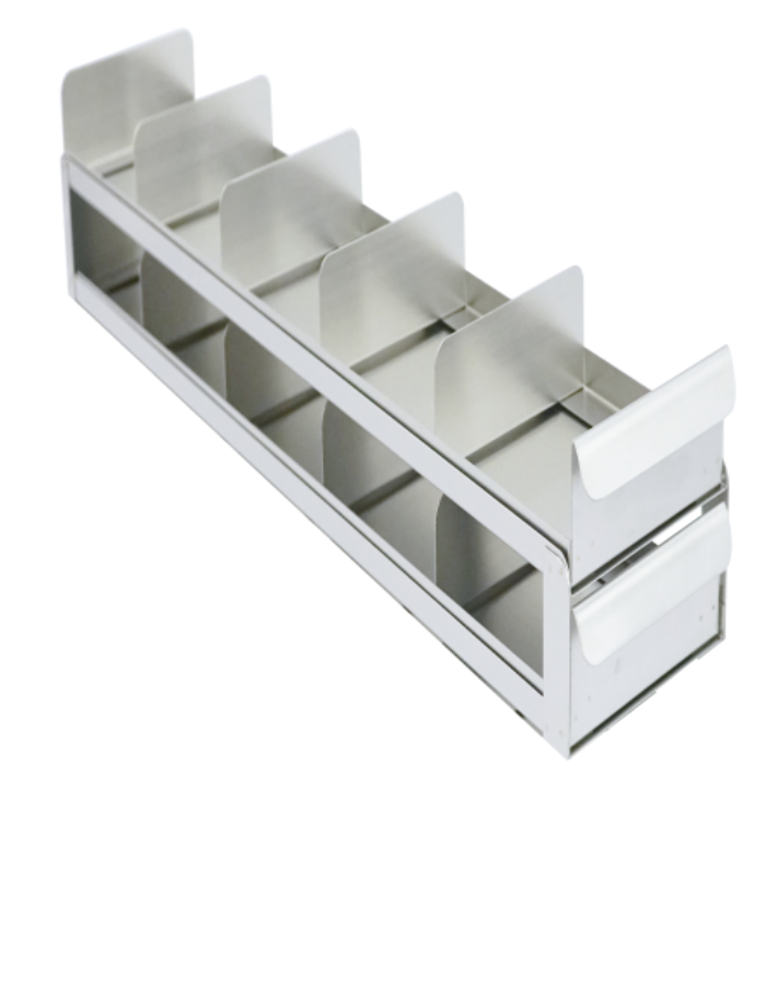 Upright Sliding Tray Freezer Rack for 3" Boxes, 5 x 2 Configuration, 10 ...