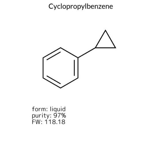Cyclopropylbenzene, 1 X 5 g (158011-5G) | MilliporeSigma® (Sigma-Aldrich)