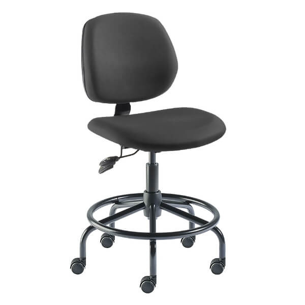 BioFit® MVMT™ Tech Series HD Heavy-Duty ISO 8 Cleanroom Swivel Chairs ...