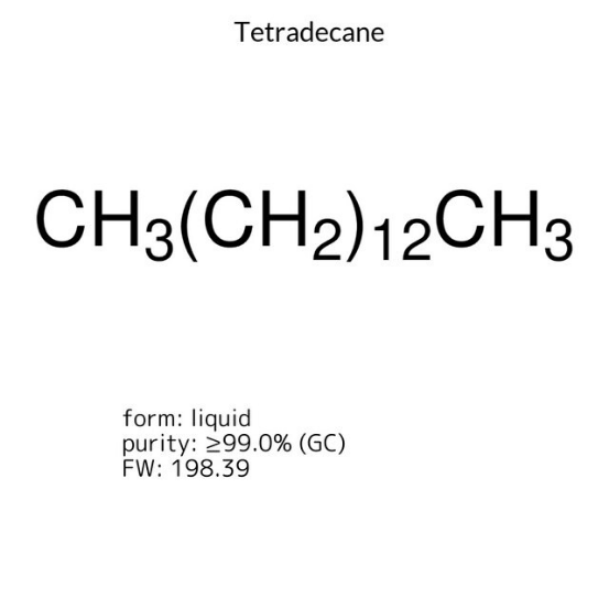 Tetradecane, 1 X 50 mL (87140-50ML) | MilliporeSigma® (Sigma-Aldrich)