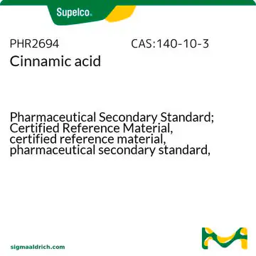 Cinnamic acid, 1 X 200 mg (PHR2694-200MG) | MilliporeSigma® (Sigma-Aldrich)