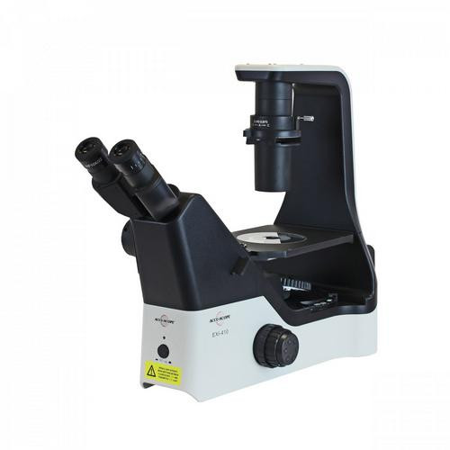 ACCU-SCOPE EXI-410-FL Trinocular Inverted Microscope, Fluorescence