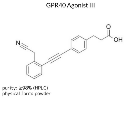 GPR40 Agonist III, 1 X 10 mg (5089410001) | MilliporeSigma® (Sigma-Aldrich)