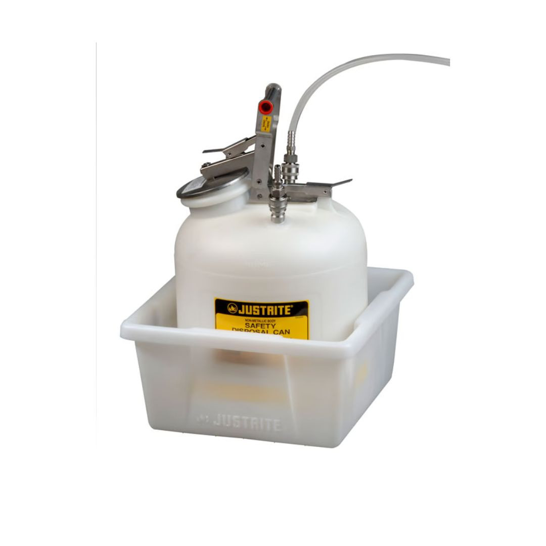 Justrite™ HPLC Spill Basin – Capture Leaks & Protect Work Areas