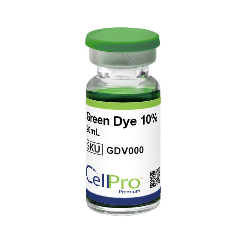 Green Dye 20mL 10% Vial - 10/Pk