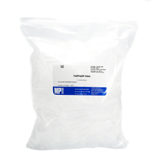 Empty FastPrep® 2mL Lysing Matrix tubes | MP Biomedicals®