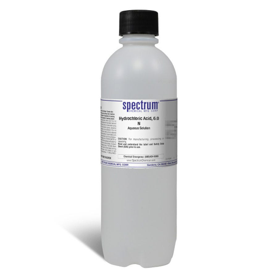 Hydrochloric Acid, 6.0 N, Aqueous Solution, APHA | Spectrum Chemical®