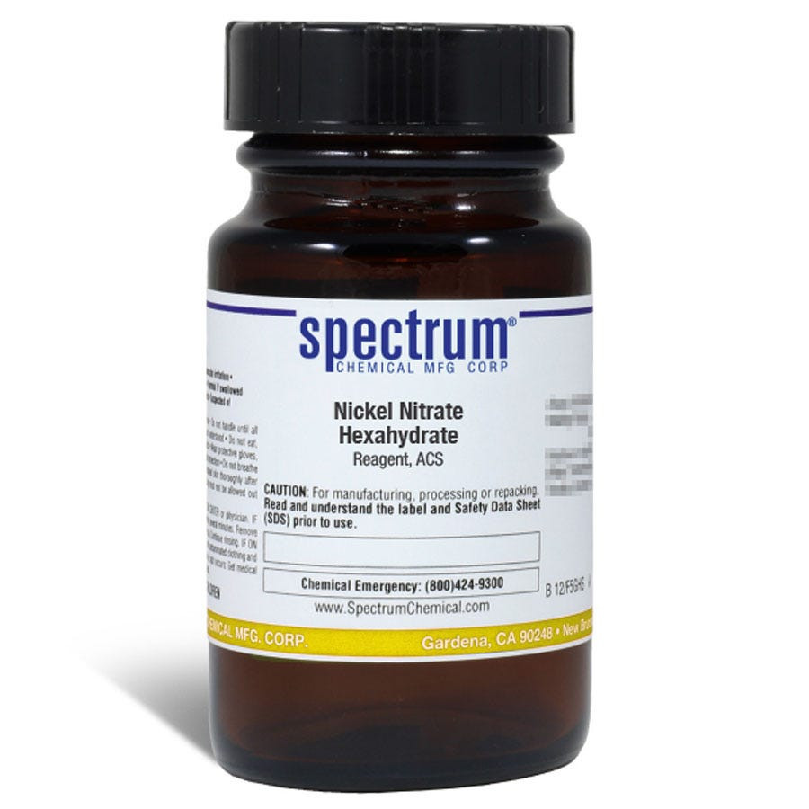 Nickel Nitrate Hexahydrate, Reagent, ACS | Spectrum Chemical®
