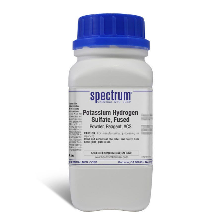 Potassium Hydrogen Sulfate, Fused, Powder, Reagent, ACS | Spectrum ...