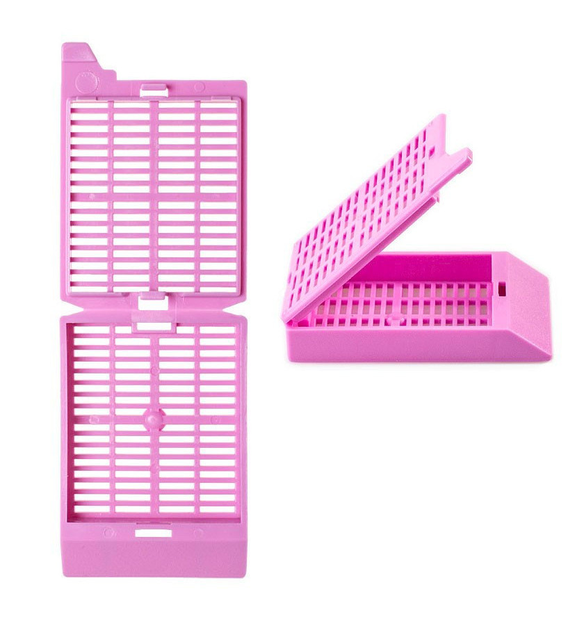 Tissue Embedding Cassette with Attached (Detachable) Lid 35° Writing ...
