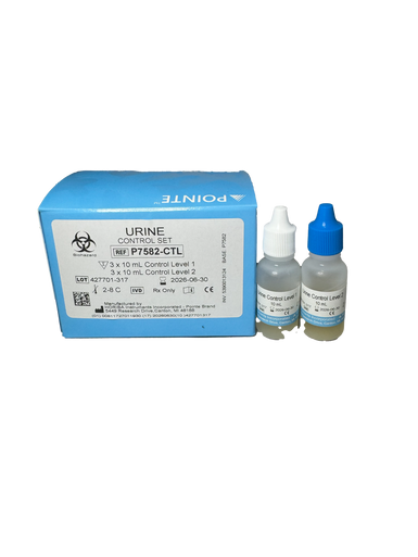 Urine Control Set P7582-CTL, Level 1: 3 x 10 mL, Level 2: 3 x 10 mL ...