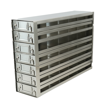 Upright Freezer Drawer Rack for 96 Deep-Well Microtiter Boxes; 6 x 7 ...