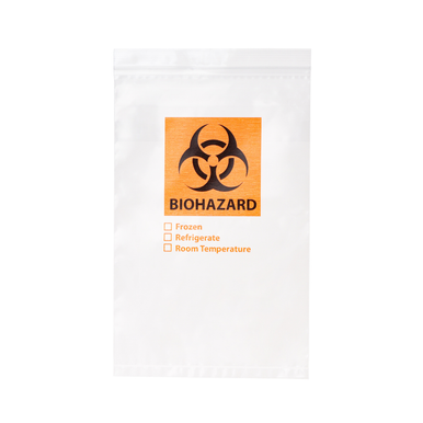 Biohazard Specimen Transport Bag, Zip-Seal with Score Line & Seperate ...