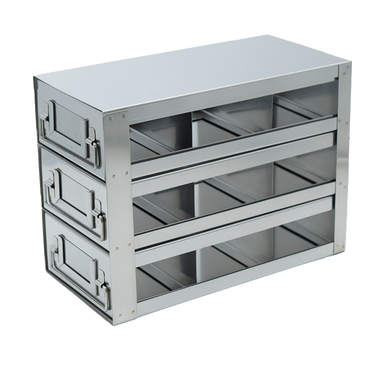 Upright Freezer Rack for SBS formatted boxes, 6x3 configuration