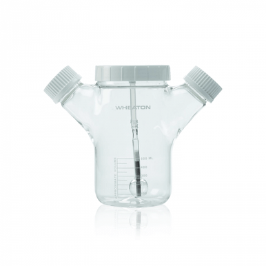 WHEATON® MAGNA FLEX™ Double Sidearm Spinner Flasks, 1/Case