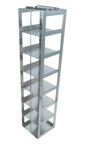 Stainless Steel Freezer Racks - 3 Boxes, Vertical Configuration