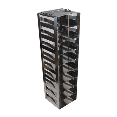 Stainless Steel Freezer Racks - 3 Boxes, Vertical Configuration