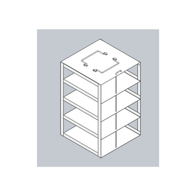 Stainless Steel Chest Freezer Rack for MATRIX Boxes, FluidX Boxes ...