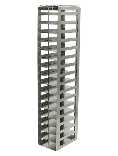 Vertical Freezer Rack for SBS Formatted Boxes, Holds 17 Boxes
