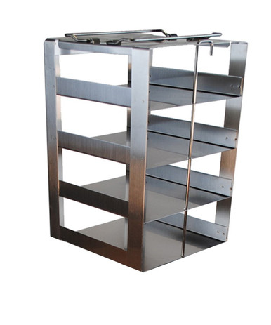 Vertical Freezer Rack for SBS Formatted Boxes, Holds 4 Boxes