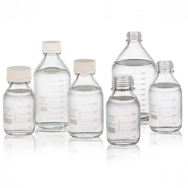 WHEATON® LAB 45™ Graduated, Media Bottle With Cap