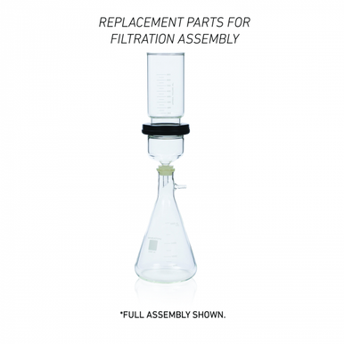 Glass Funnel, 90mm, 1L, With Screw Collar for WHAEATON® 90mm Filtration ...