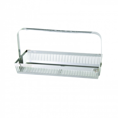 WHEATON® Stainless Steel Rack, 50 Slide Unit, with Handle Attached, 3/Case